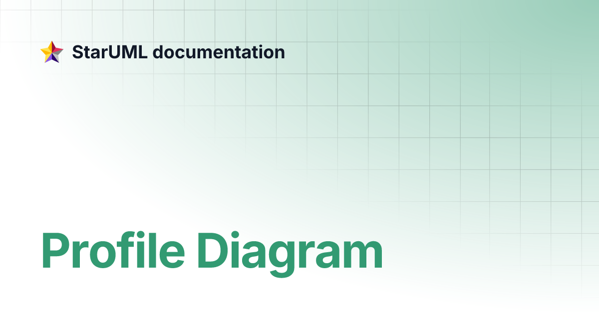 Profile Diagram | StarUML documentation