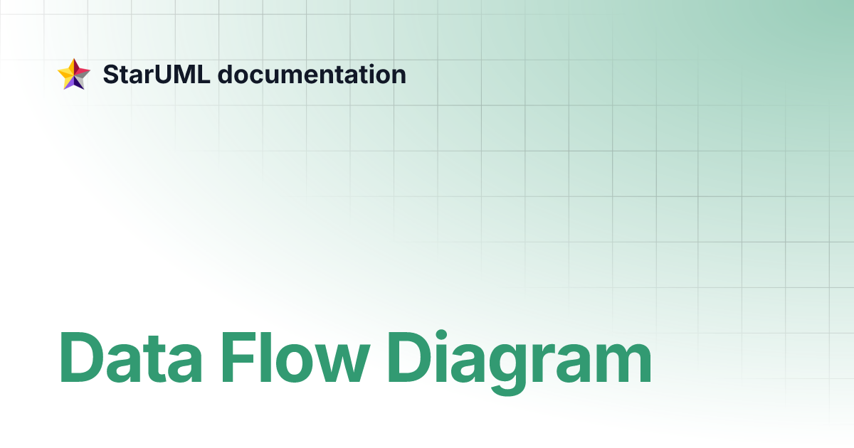 Data Flow Diagram | StarUML documentation