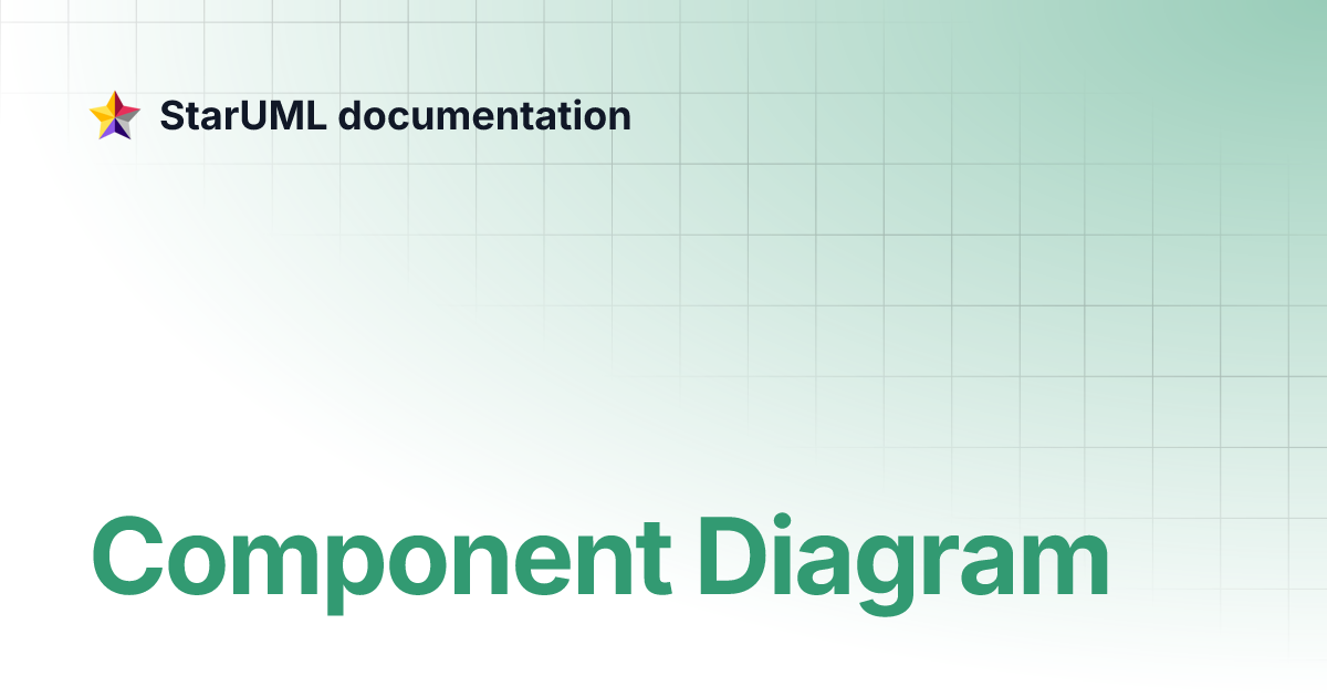Component Diagram | StarUML documentation