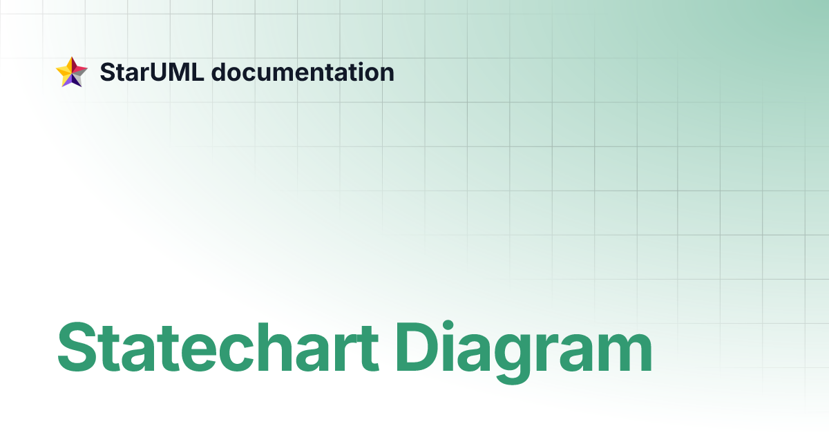Statechart Diagram | StarUML documentation