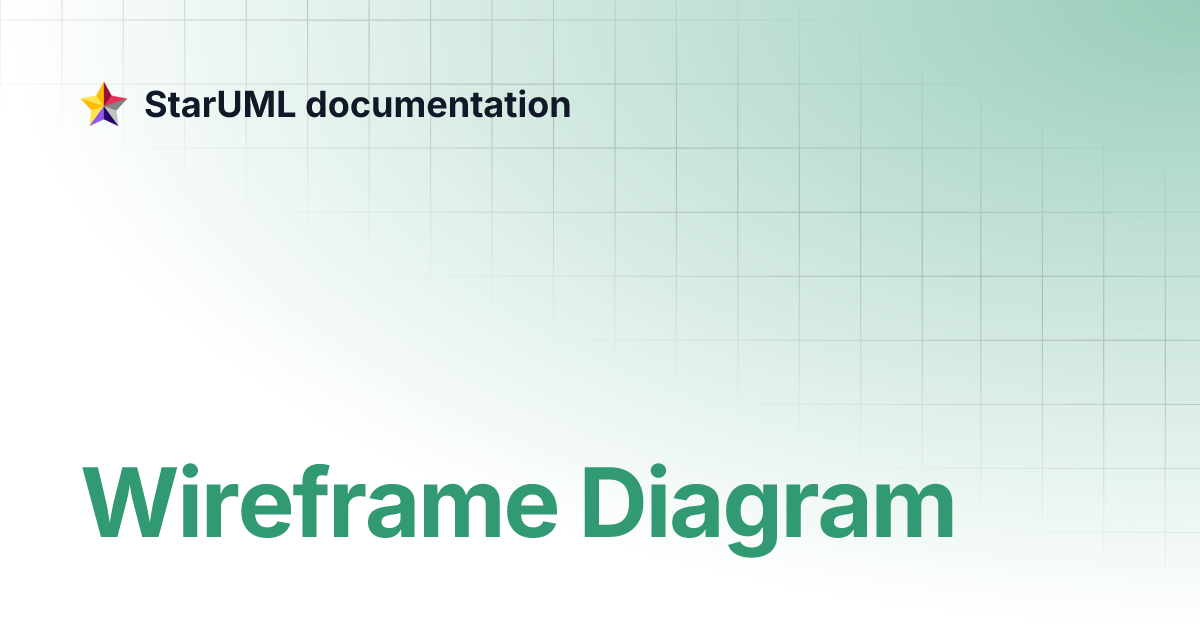 Wireframe Diagram | StarUML documentation